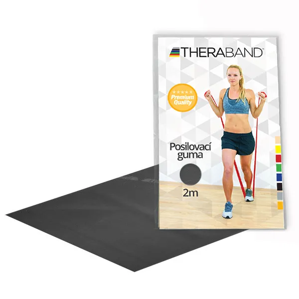 Thera-Band posilovací guma 2 m, černá, speciálně silná | ArgoMed.sk